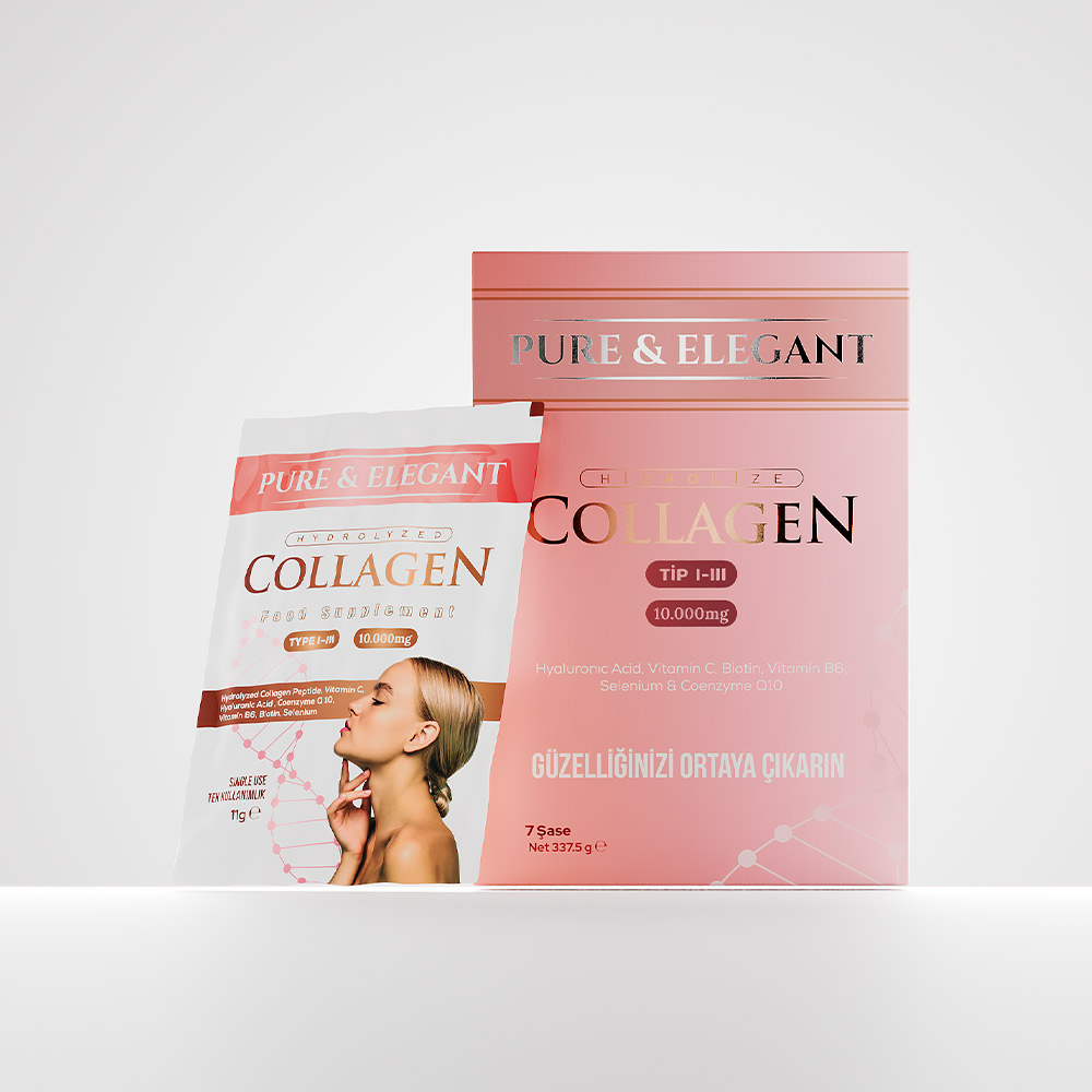 Pure & Elegant Collagen Type 1-3 10.000mg (7 Sachets) - Wellvalens