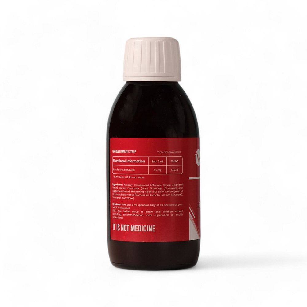 Wellfer Ferrous Fumarate Syrup - Wellvalens
